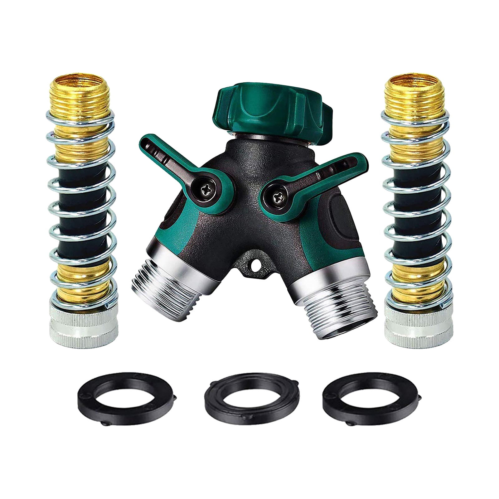 Click here for Yeacher 2 Way Garden Hose Splitters With 2 Extensi... prices