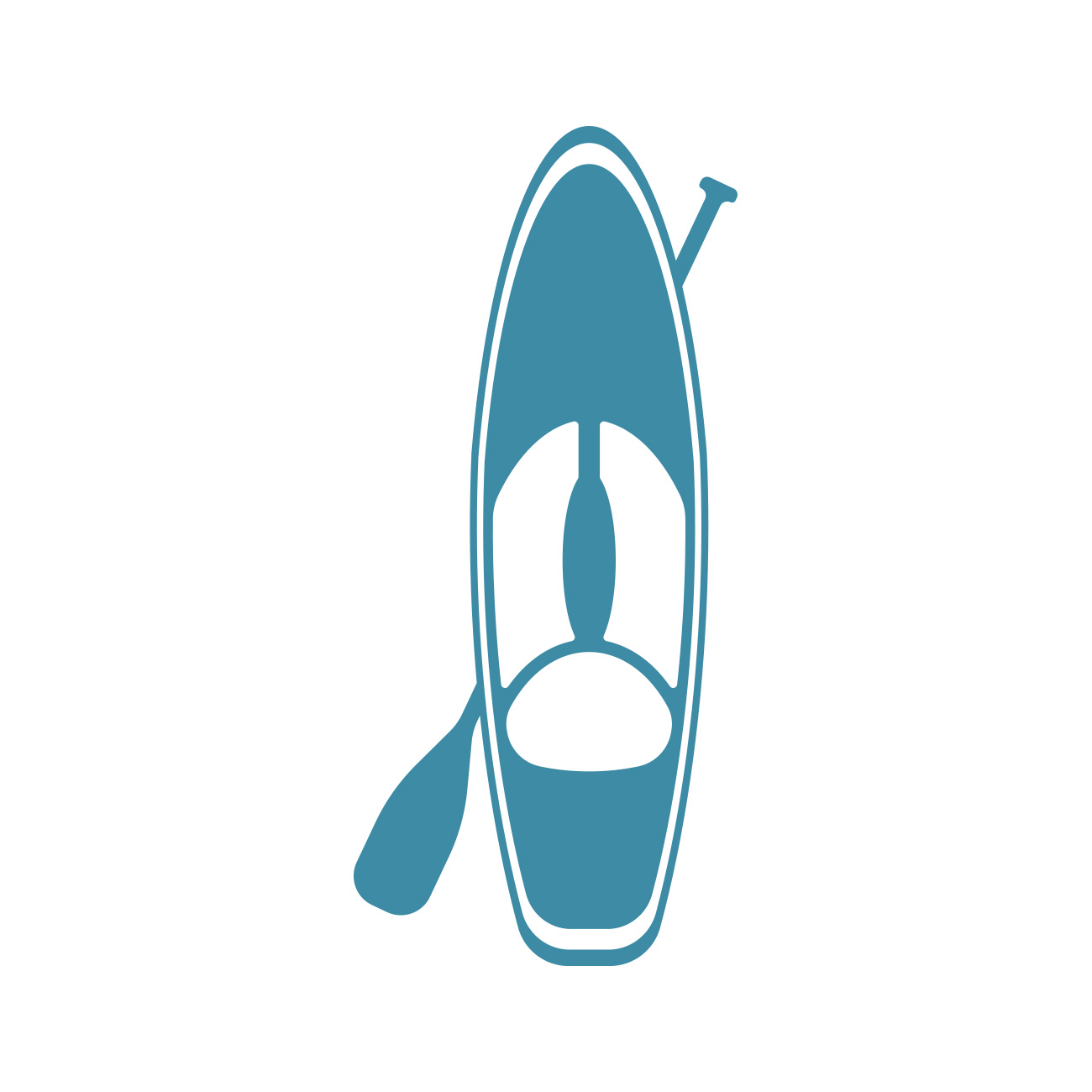 Paddle Board and Paddle Sticker Decal Die Cut - Self Adhesive Vinyl ...