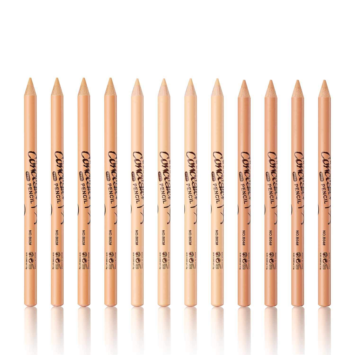 12 Packs Wonder Concealer Pencil Tricolor Combination Makeup Contour ...