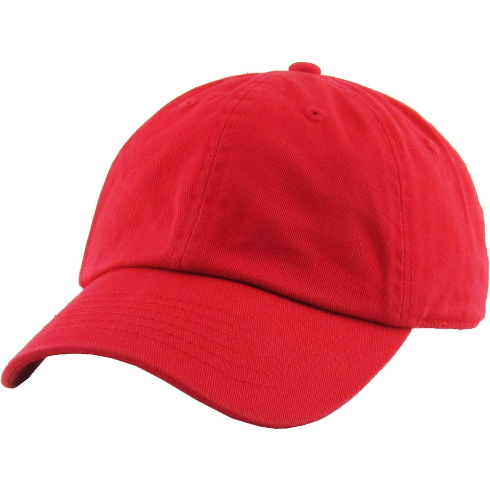 Kids Boys Girls Hats Washed Low Profile Cotton and Denim Plain Baseball ...