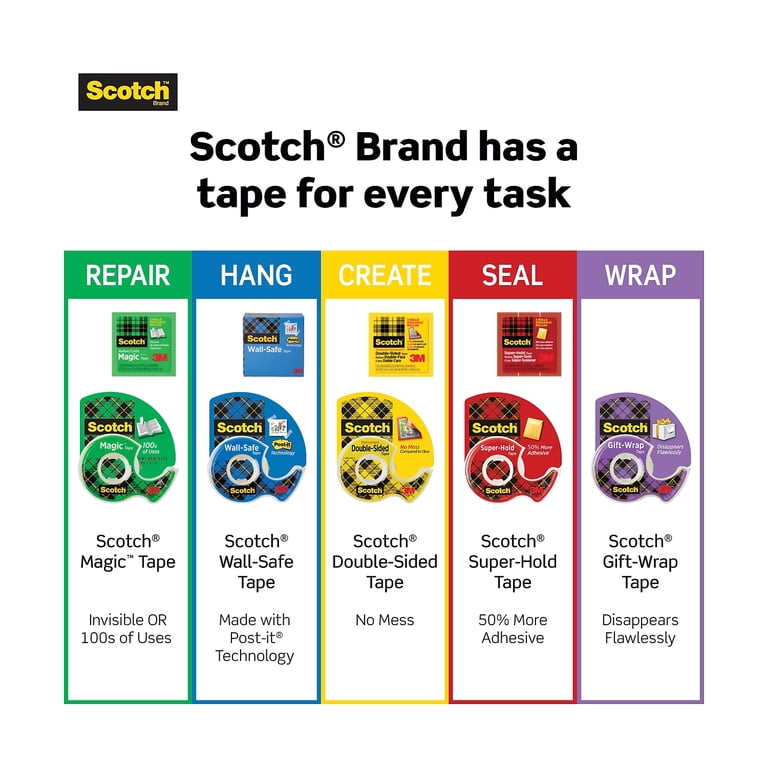 3850 Carton Sealing 3M Scotch Light Duty Packaging Tape 681 Clear ...