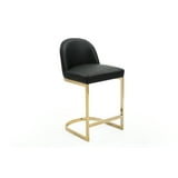 Chic Home Airlie PU Leather Half-Moon Counter Stool - Walmart.com