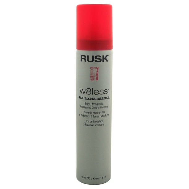 W8less Plus Extra Strong Hold Shaping and Control Hair Spray by Rusk ...