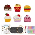 6Pack Needle Coasters Kit, Punch Needle Kits Adults Beginner, Cat ...