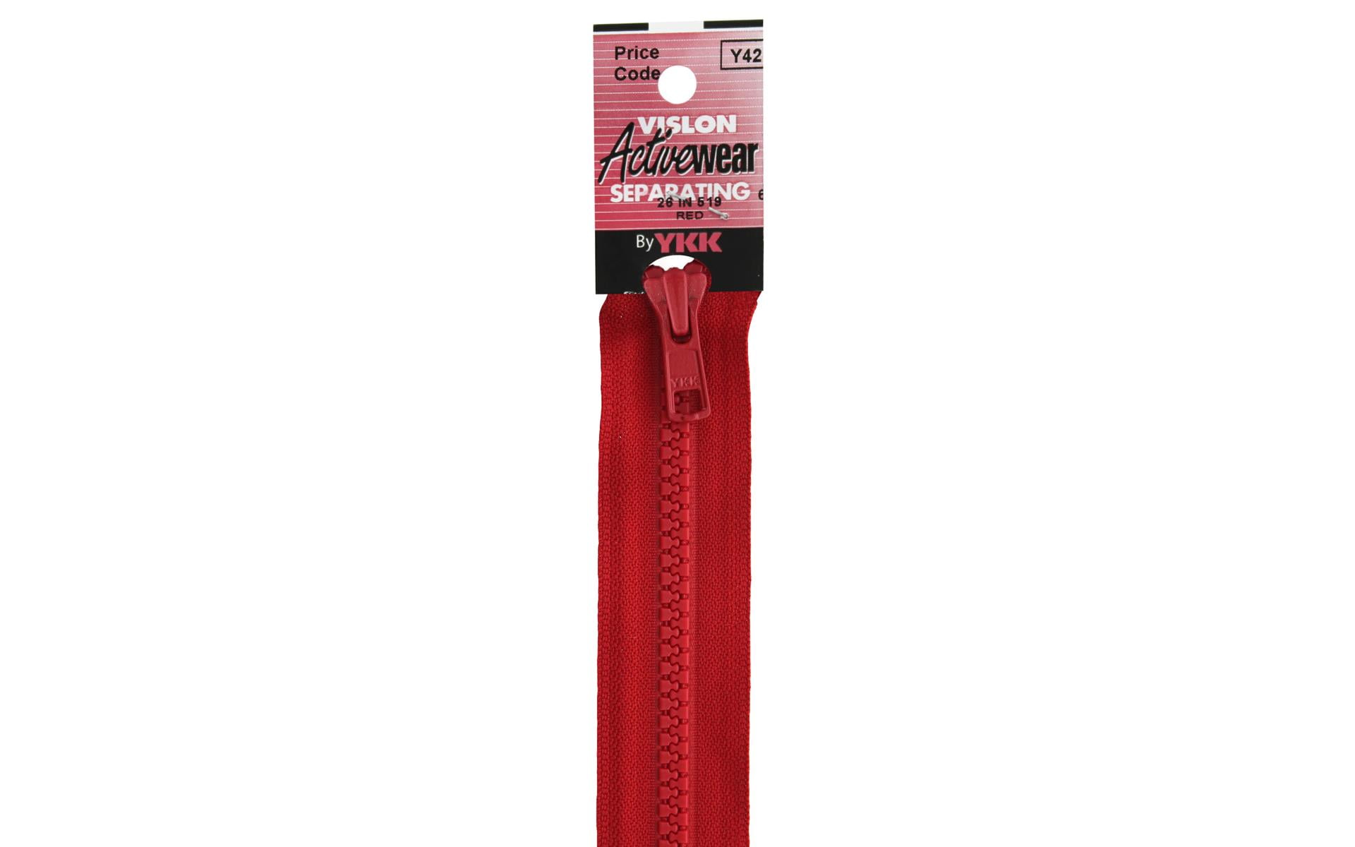 VISLON 26 519 YKK VISLON SEPARATING ZIPPER 26 RED - Walmart.com