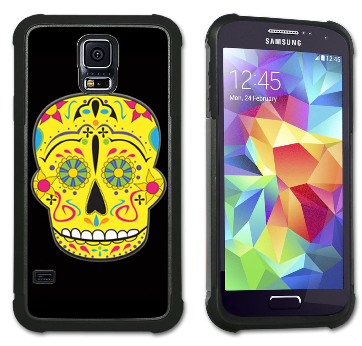 Yellow Sugar Skull - Maximum Protection Case / Cell Phone Cover with ...