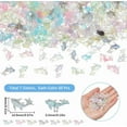 350Pcs 7 Colors Glitter Powder Resin Cabochons Nail Art Decoration ...