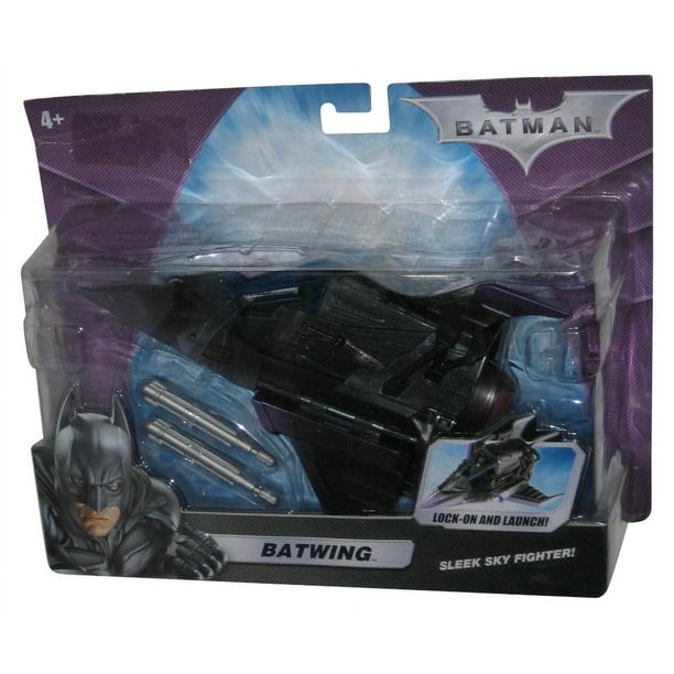 DC Comics Batman Dark Knight Batwing Sleek Sky Fighter Mattel Toy ...
