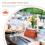 Leather Tissue Box Remote Control Holder Container Paper Cover Case ...