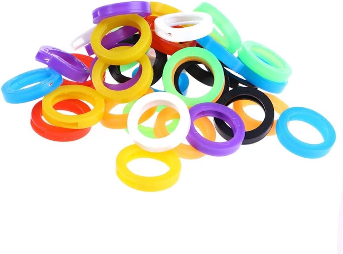24pcs Color Keyboard Colored Covers Car House Cover Caps Tags Cute Cap ...