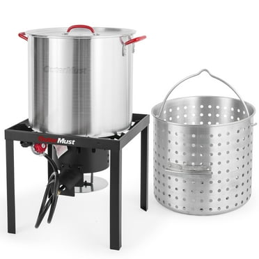 Creole Feast 90Qt Single Sack Crawfish Boiler and Cooker Combo, 135,000 ...