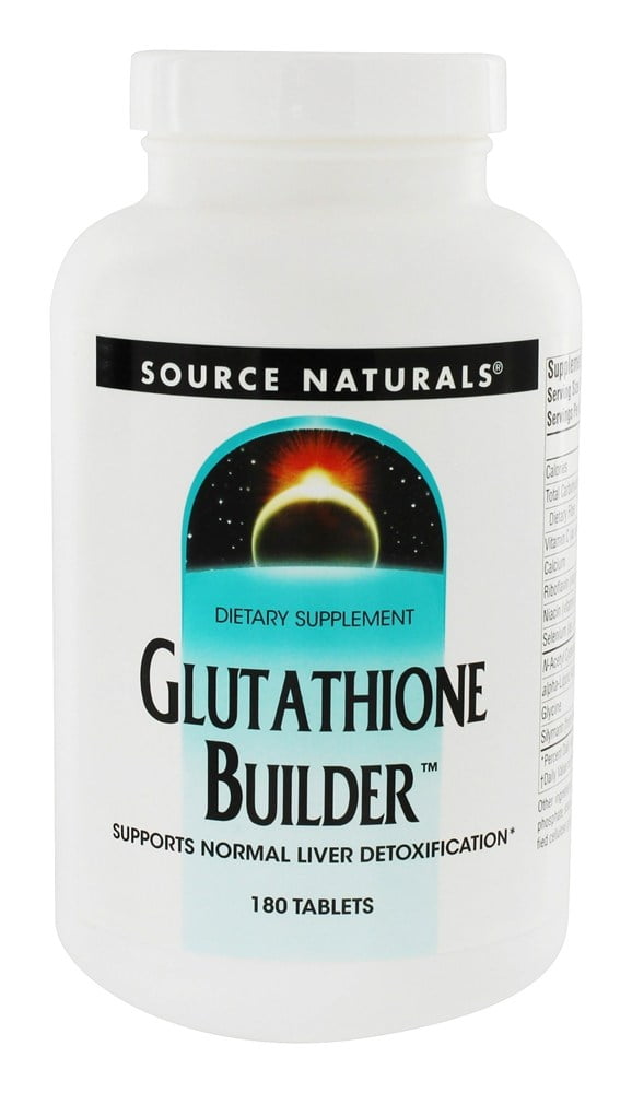 Source Naturals - Glutathione Builder Liver Detoxification - 180 Tablet ...