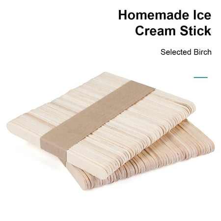 500pcs Wooden Ice Cream Sticks Handmade Wooden Sticks For Making ...