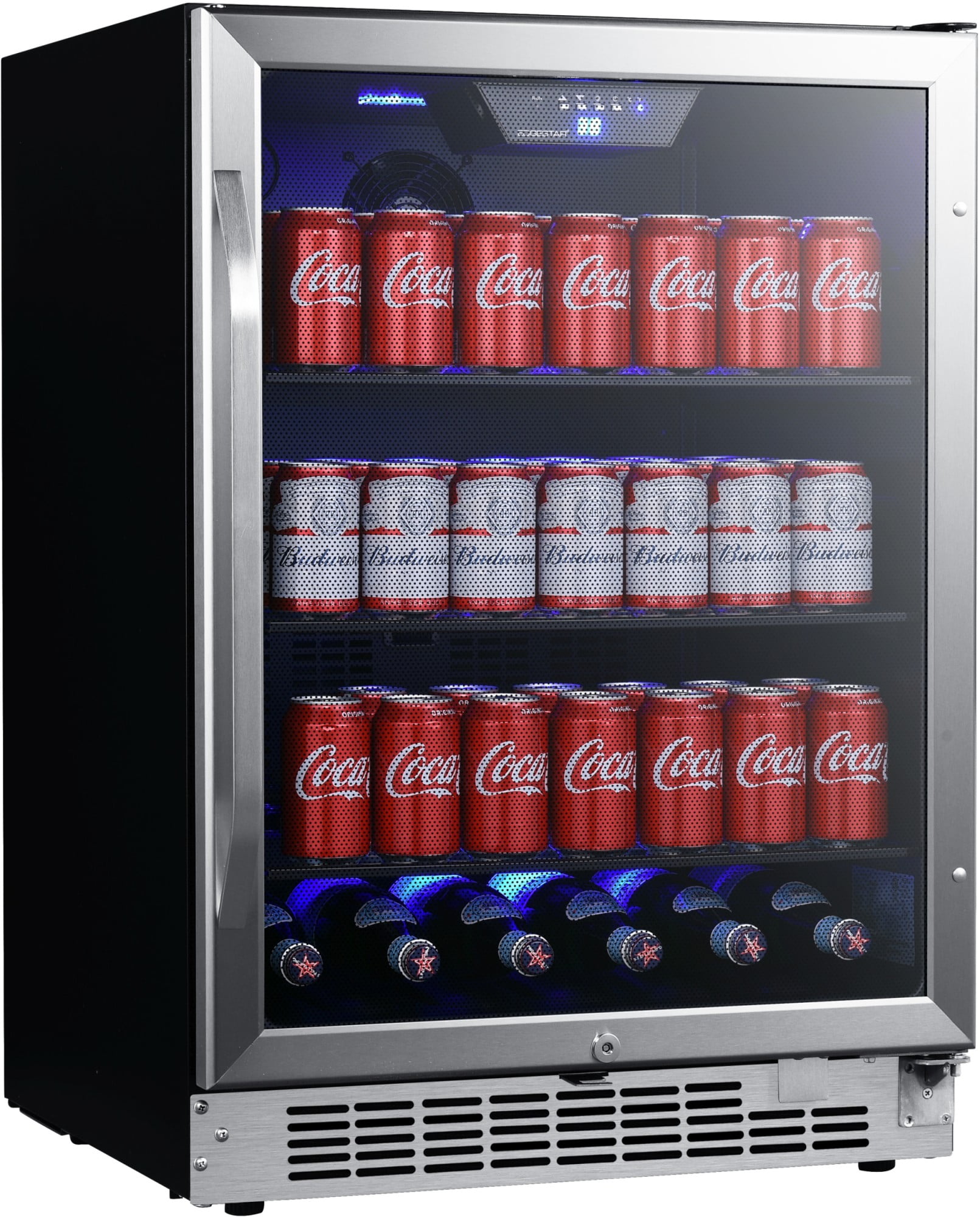 Edgestar Cbr1502sg 24" Wide 142 Can Built-In Beverage Cooler ...