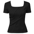 CONZONE T Shirts For Women Crew Neck Short Sleeve Womens Shirts Solid ...