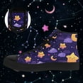 Coolcustomize Men's High-top Casual Shoes with Star, Moon & Cloud ...