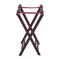 Winco TR-34W, 32-Inch Wood Tray Stand, Mahogany - Walmart.com