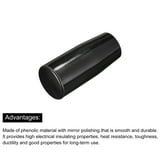 Revolving Handle Grip, M6x36mm Female Thread Phenolic Handle With Brass ...