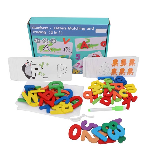 Juguete A Juego Con Números Alfabetos Educativos Tarjetas Flash Patrón ...