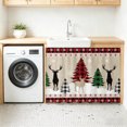 Cabinet Curtains 11"W x 13"L, Christmas Reindeer, Sink Skirt for ...