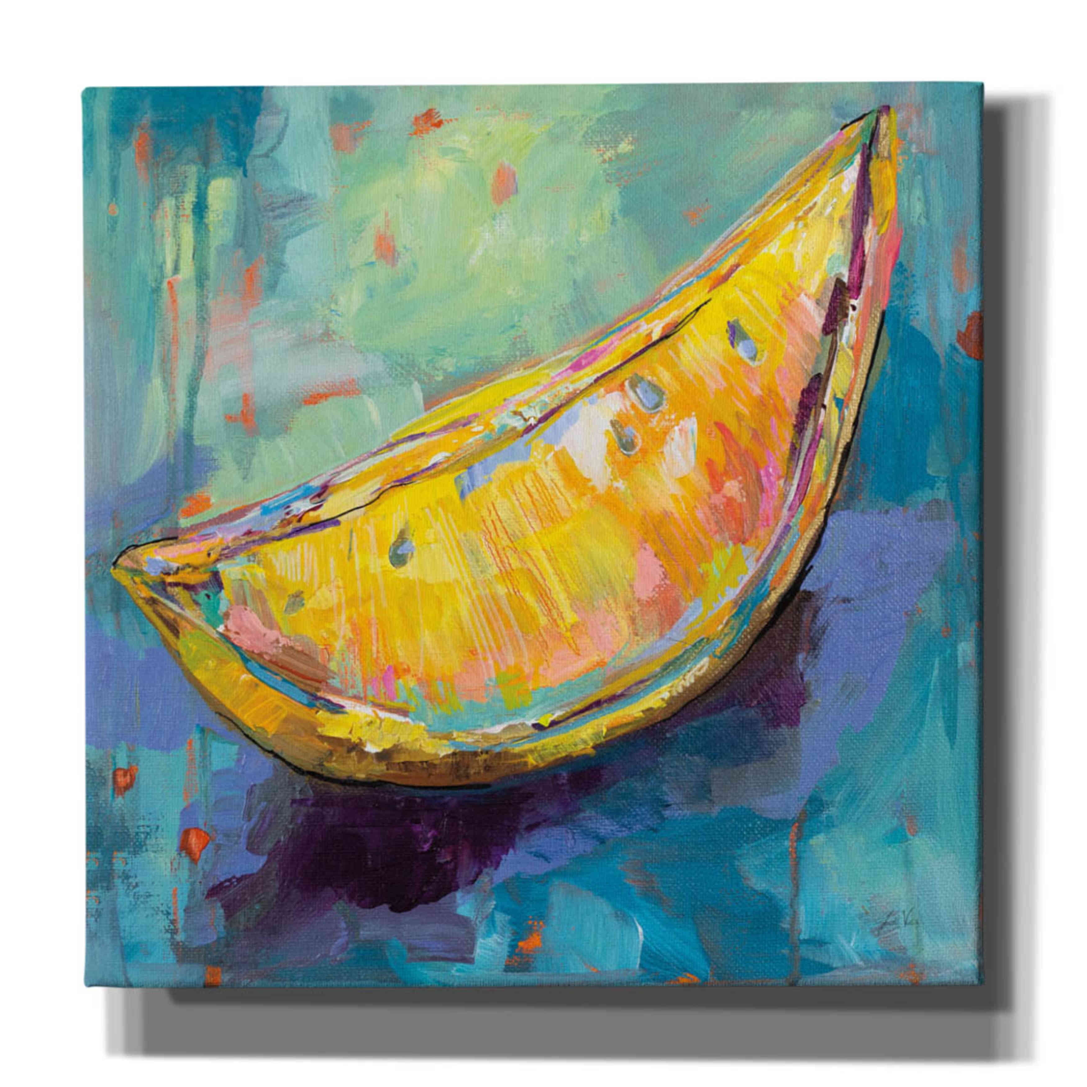 Epic Graffiti 'Lemon Wedge' by Jeanette Vertentes, Canvas Wall Art, 37 ...