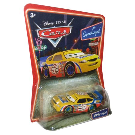 Disney Cars Movie RPM #64 Supercharged Yellow Die Cast Toy Car ...