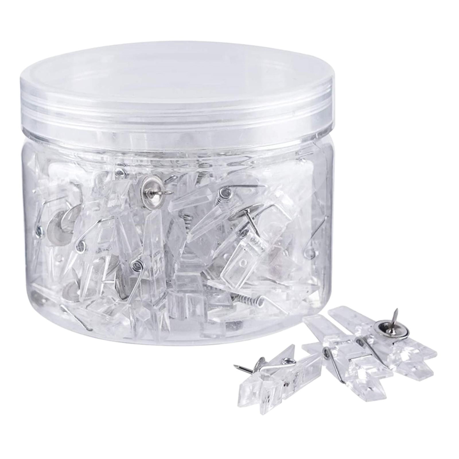 Click here for Tnarru 50x Push Pins With Clips Thumbtacks Pushpin... prices