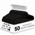 30/50/100pcs Premium Velvet Hangers, Non-Slip Notched Design, Space ...