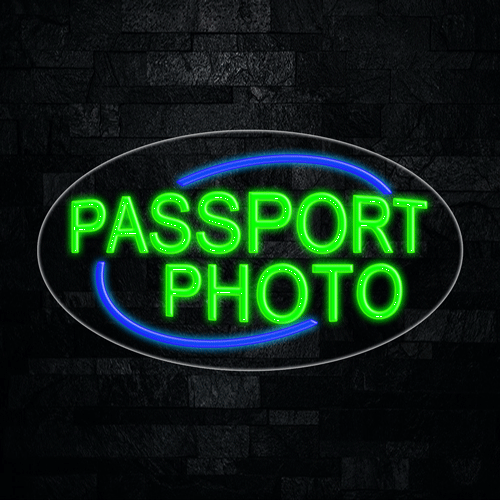 Passport Photo LED Neon Sign 28"L x 16"H #34060 - Walmart.com