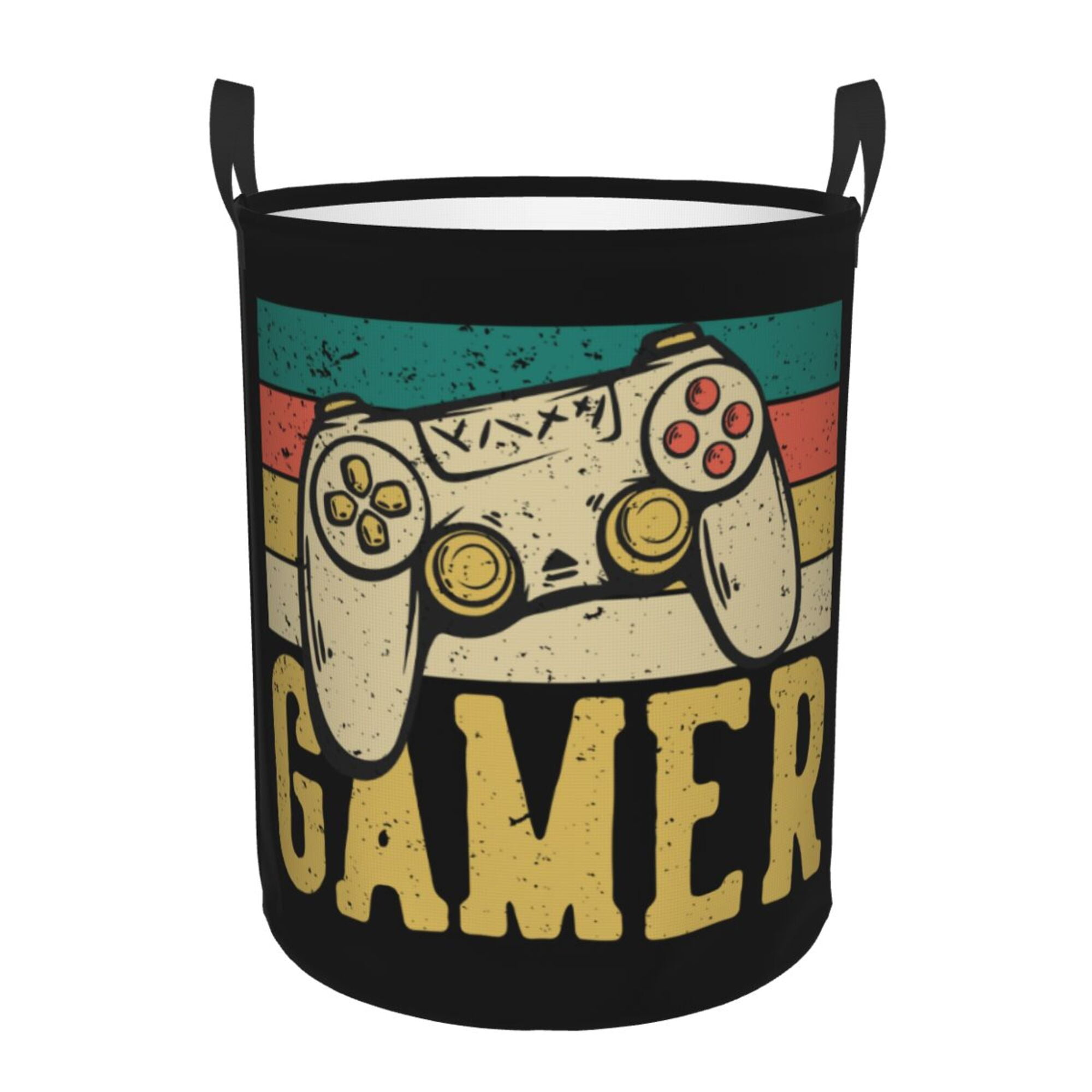 DouZhe Waterproof Collapsible Large Laundry Baskets, Retro Game ...