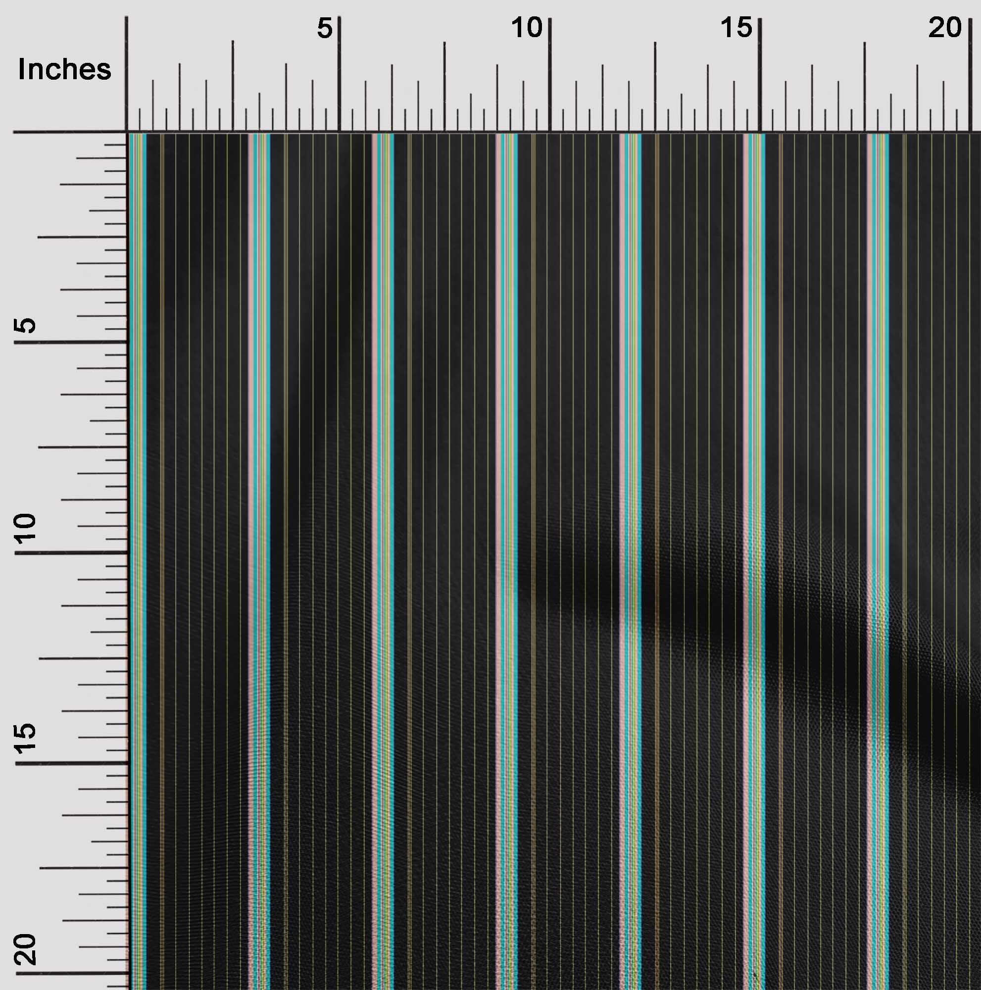 oneOone Organic Cotton Voile Fabric Vertical Stripe Print Fabric By ...