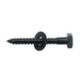 25PCS 1/4" x 2" Hex Head Lag Screws, Stainless Steel Black Lag Bolts ...