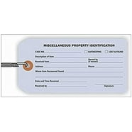 SecurIT Replacement Slotted Key Cabinet Tags, 1 5/8 x 1 1/2, White, 20 ...