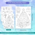 4 Sheets 11.6x8.2 Inch Stick and Stitch Embroidery Patterns Non-woven ...