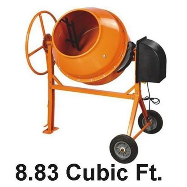 8.83 Cubic Feet Electric Cement Concrete Stucco Mixer New Heavy Duty 1 ...