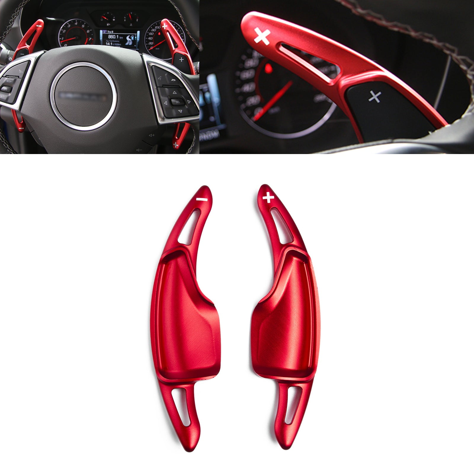 Xotic Tech Paddle Shifter Extensions, Steering Wheel Shift, Red ...