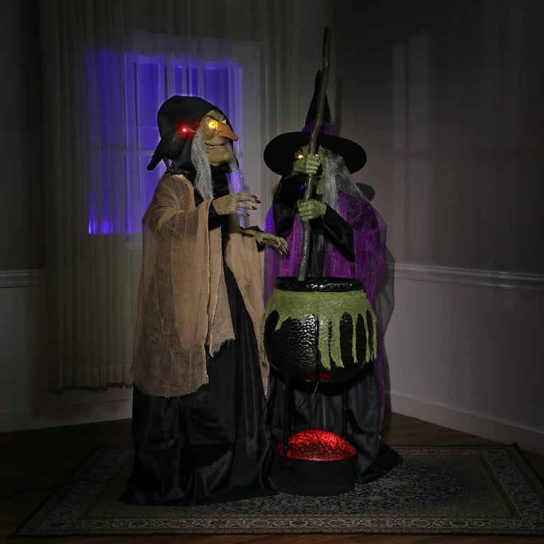 Evil Witch Stirring Cauldron