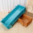 Giaone Wood Rectangle Trough Box Plant Bed Gift for Office Home ...