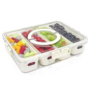 nmells Clearance 15-Grid Adjustable Partition Snack Box Adjustable ...