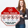 Pool Rules Sign, Pool Sign, - Walmart.com