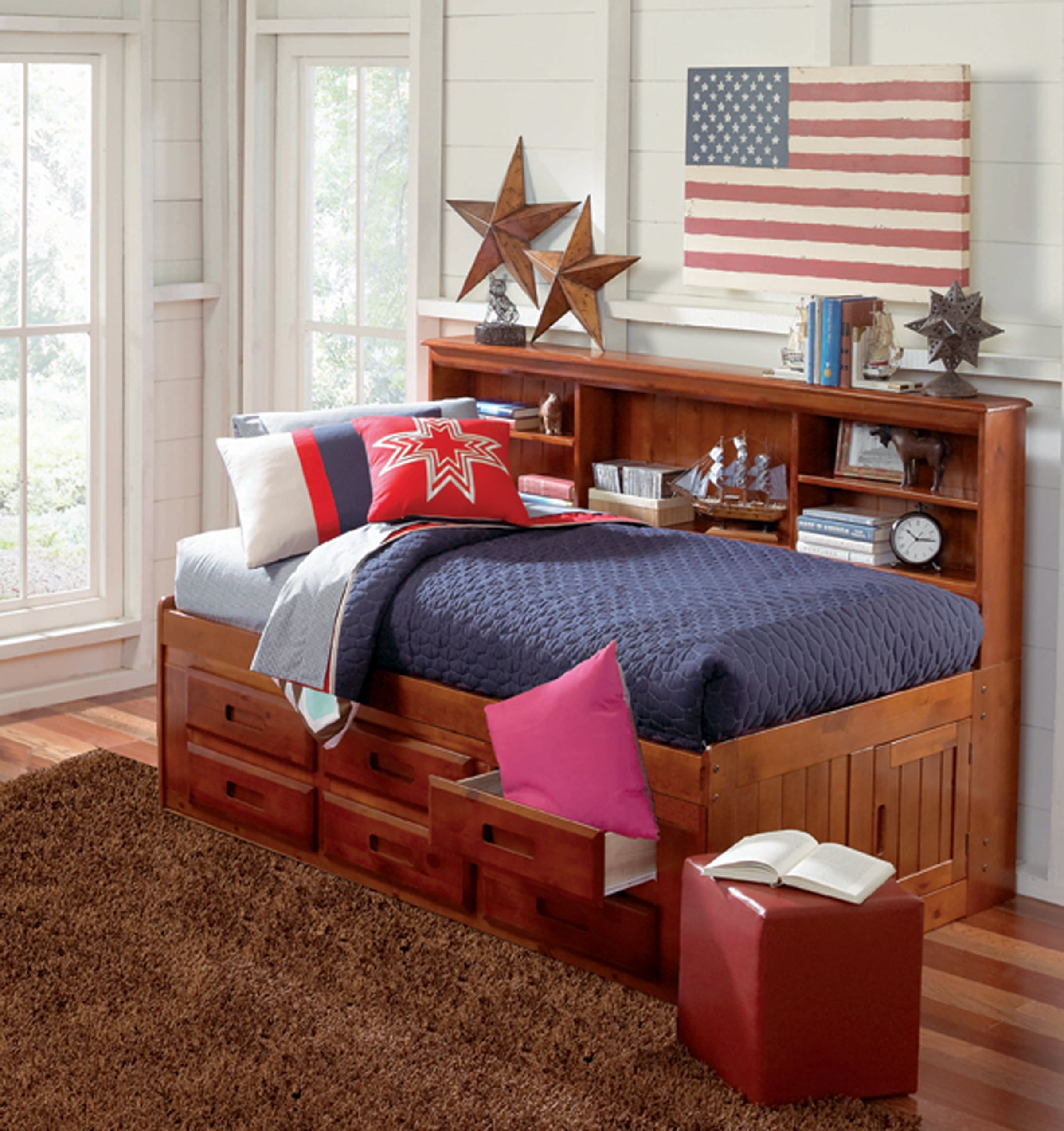 American Furniture Classics Model 2822-K6, Solid Pine Twin Daybed with ...