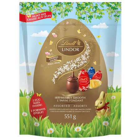 Lindt LINDOR Assorted Chocolate Eggs and Mini Eggs, 551-Gram Bag ...
