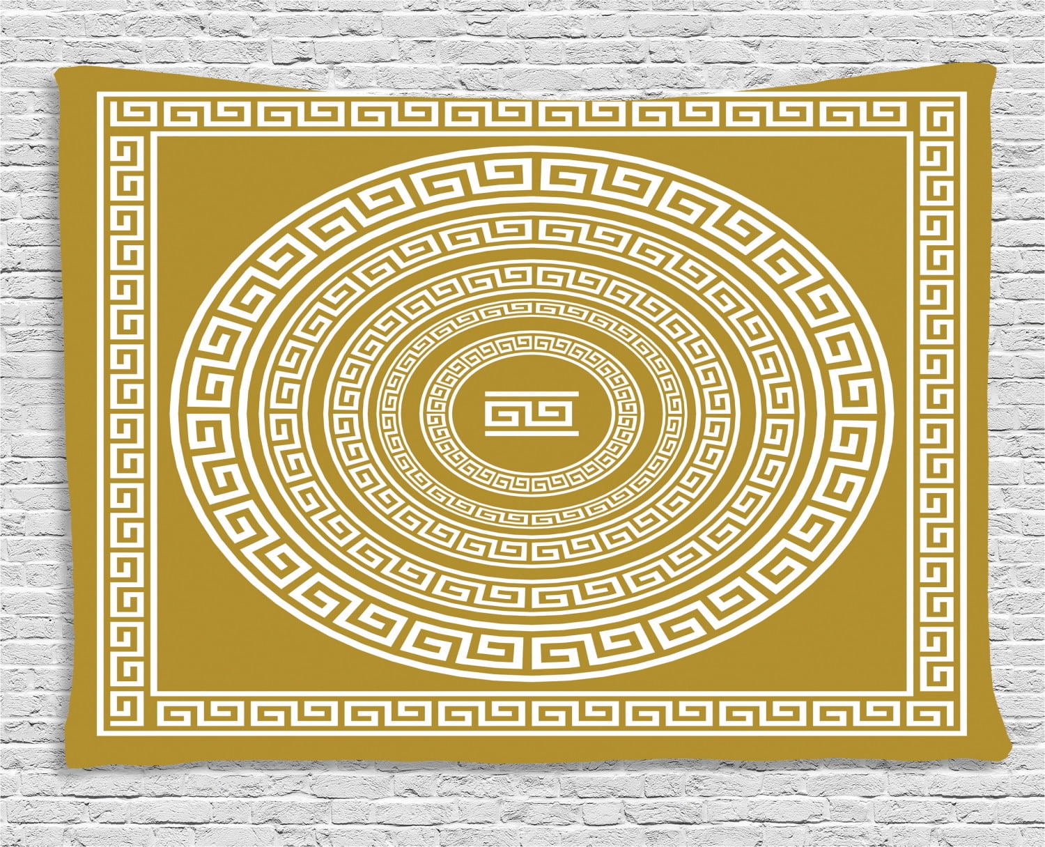 Greek Key Tapestry, Frieze with Vintage Ornament Meander Pattern from ...