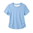 Little Girls Summer T Shirts Tops Casual Round Neck Short Sleeved For ...