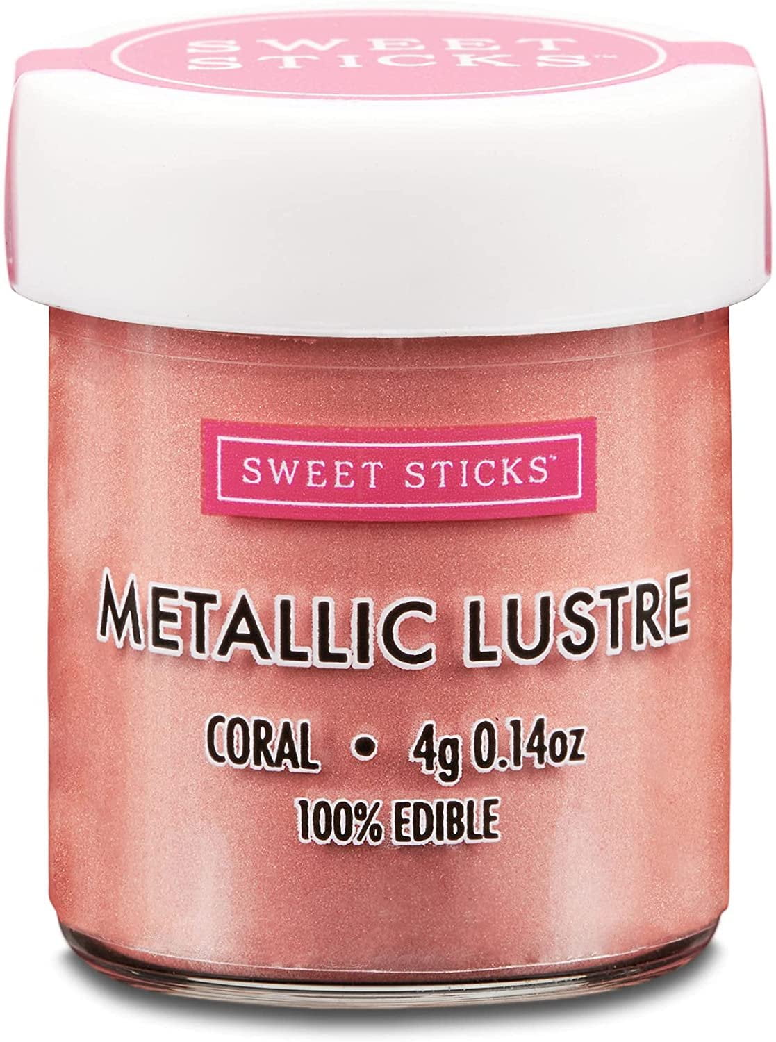 Sweet Sticks Metallic Luster Dust Color Powder, 4 Grams Coral - Walmart.com