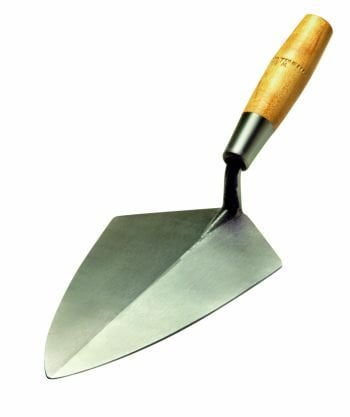 Kraft Tool RO221-11 W. Rose Wide Heel Brick Trowel with Wood Handle, 11 ...