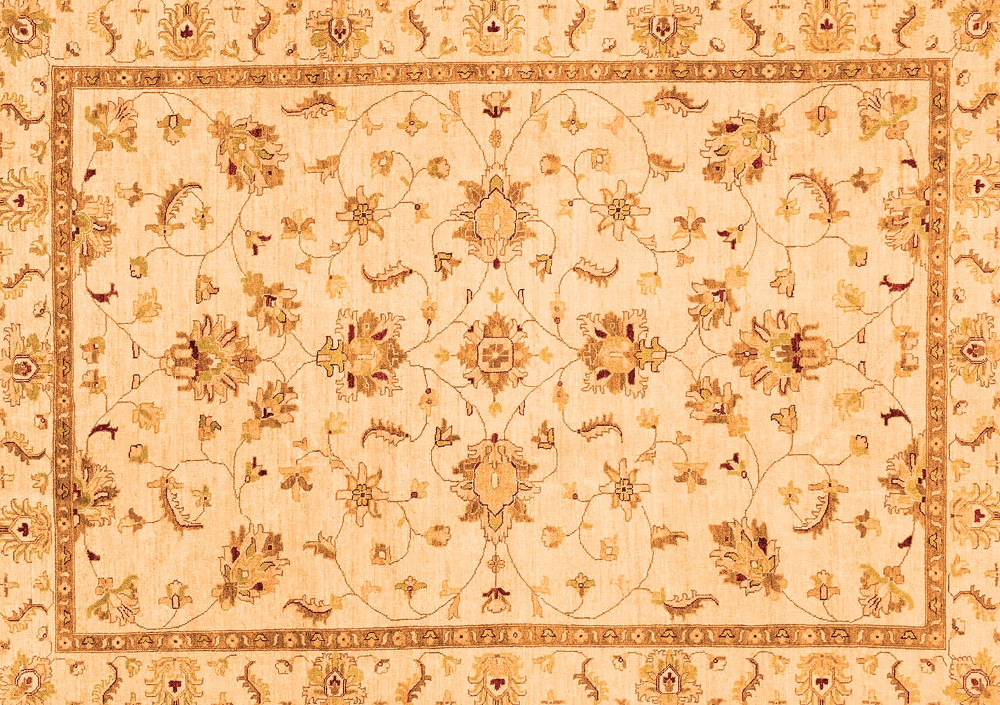 Ahgly Company Indoor Rectangle Oriental Orange Traditional Area Rugs, 2 ...
