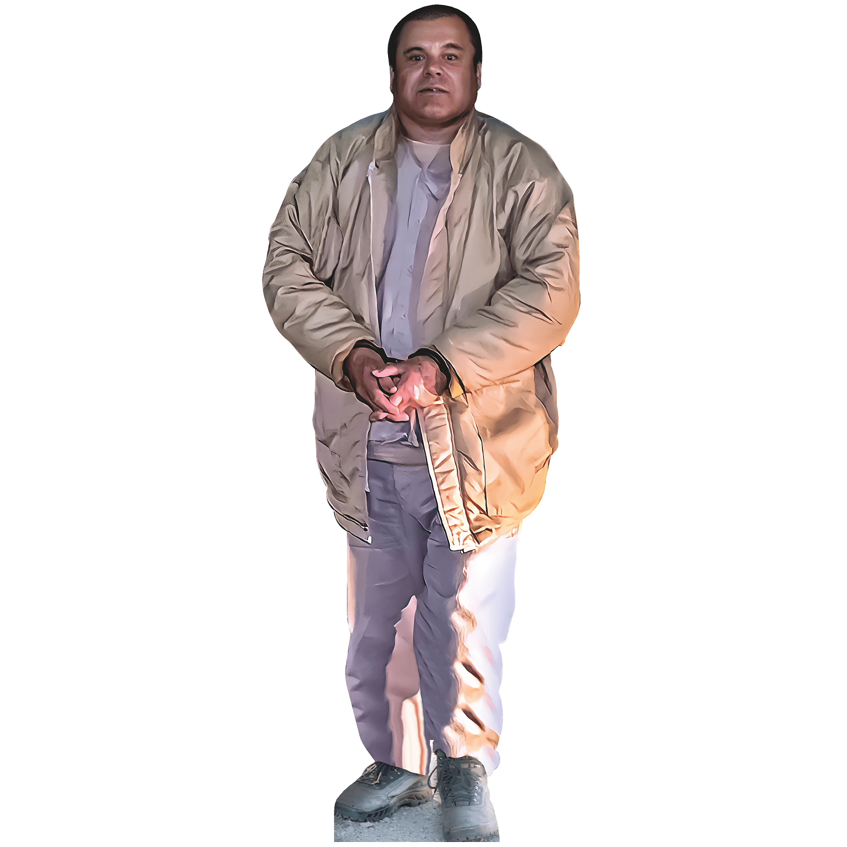 Joaquin Guzman El Chapo Drug Lord Handcuffs Cardboard Cutout Standee ...