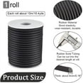 1 Roll PVC Tubular Solid Rubber Cord Wrapped Around White Plastic Spool ...