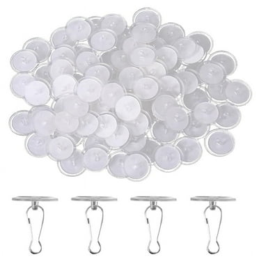 10x Removable Clear Self Adhesive Hooks Wall Sticky Holder Heavy Duty ...